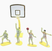 Basketball Team Figure Cake Toppers Set of 5pcs - bakersvillagestore.com