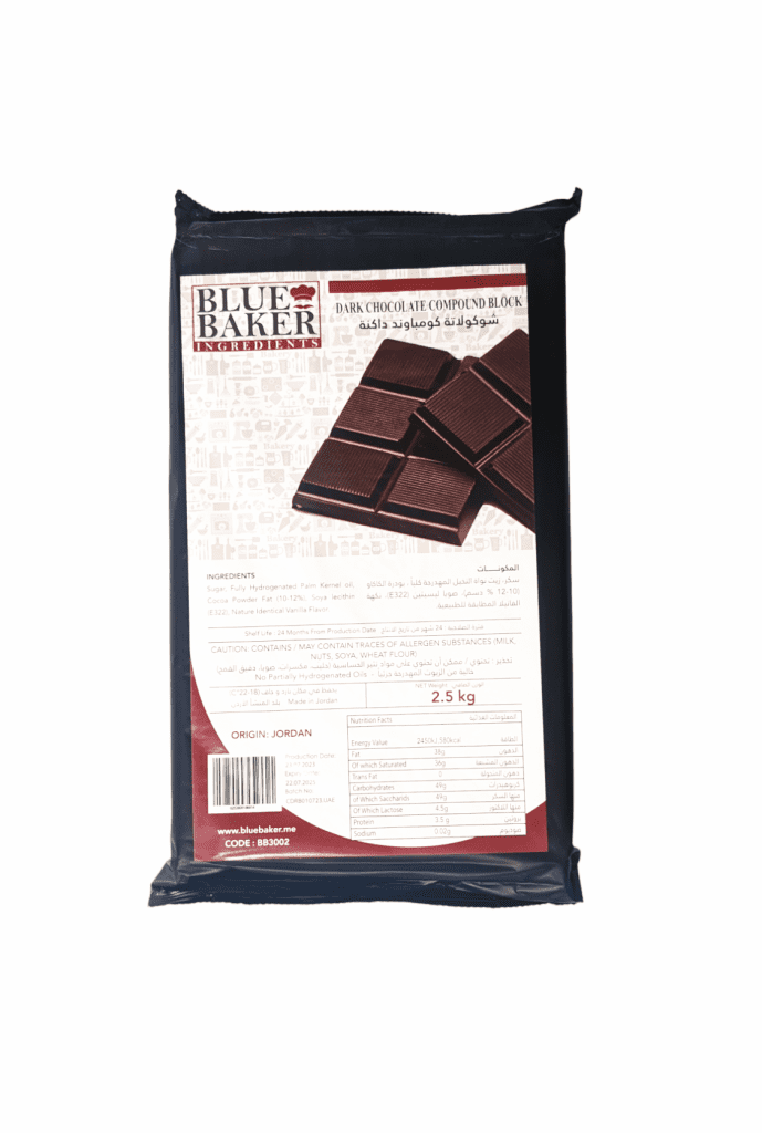 Blue Baker Ingredients Dark Chocolate Compound 2.5Kg - Bakers Village Store