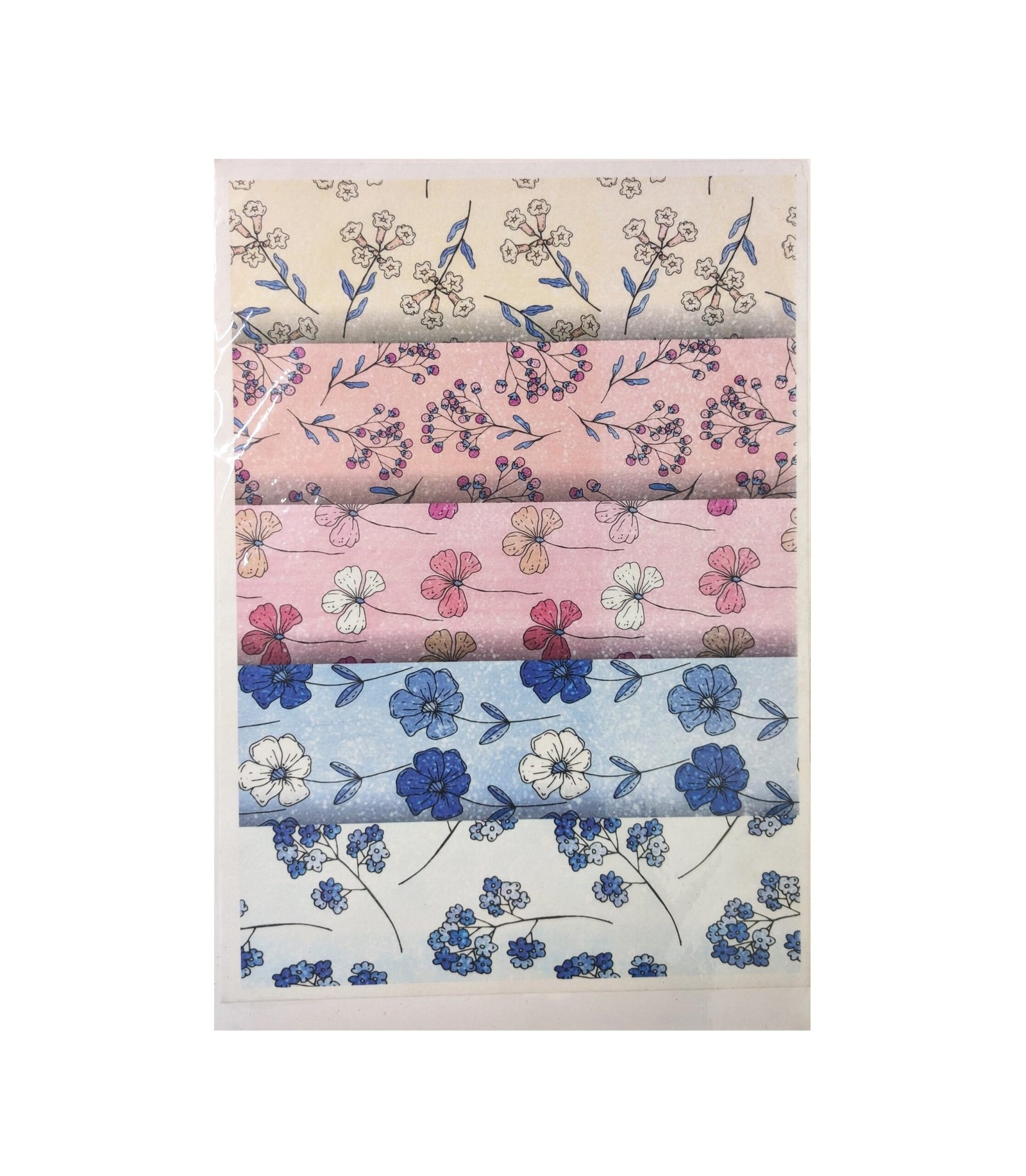 Edible Pre Cut Wafer Paper - Flower Design A4 Sheet - Bakers Village Store