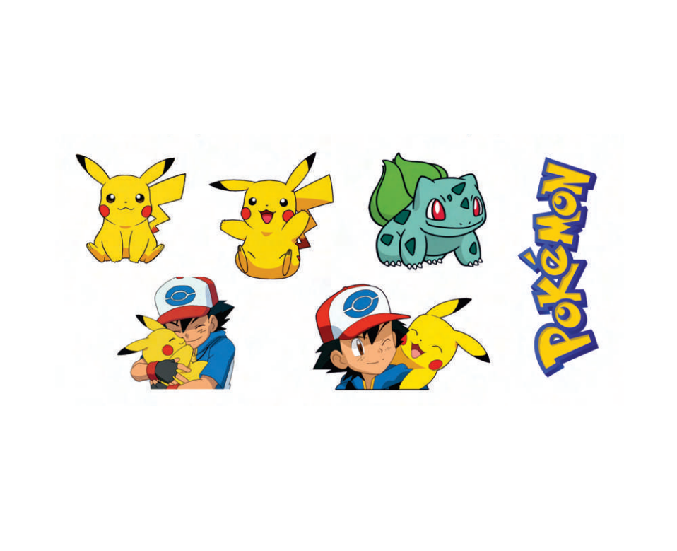 Edible Pre Cut Wafer Paper - Pokemon Set 8pcs Per Pack - Bakers Village ...
